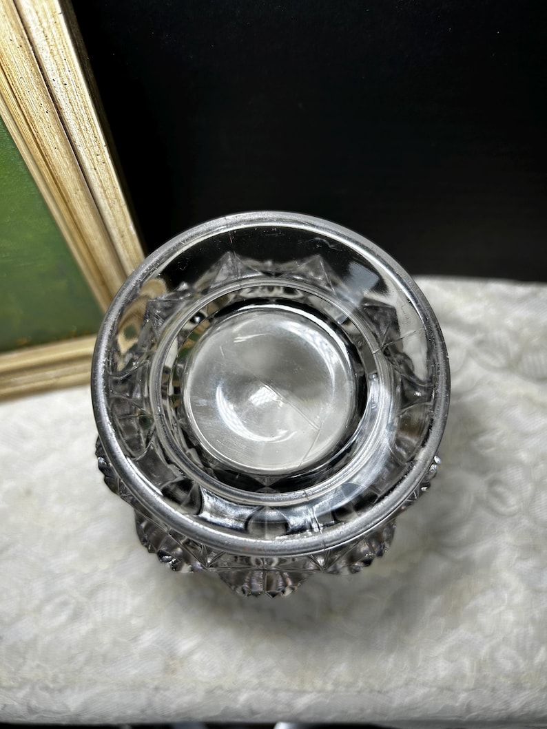 Antique EAPG O’hara Glass Co Diamond Spooner: Aka Sawtooth and Star ...