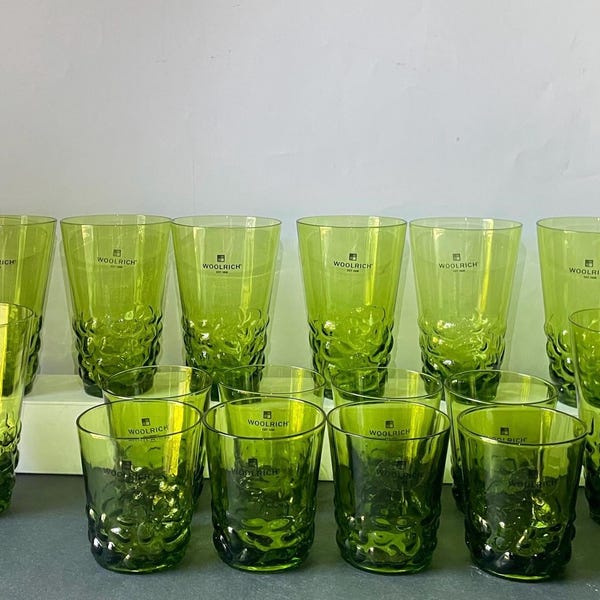 Green Glassware - Etsy
