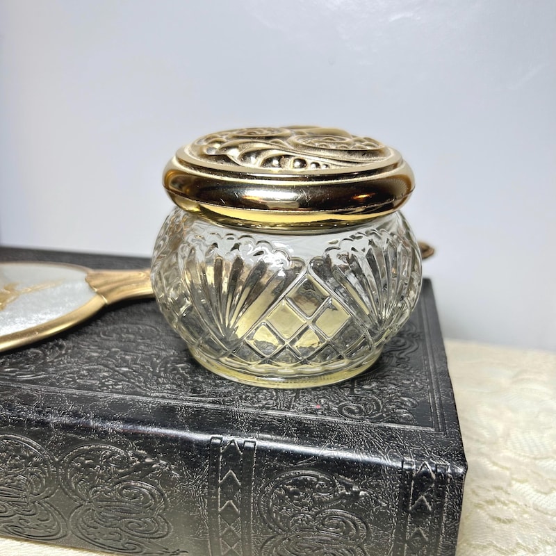 Vintage Avon Glass Jar - Etsy