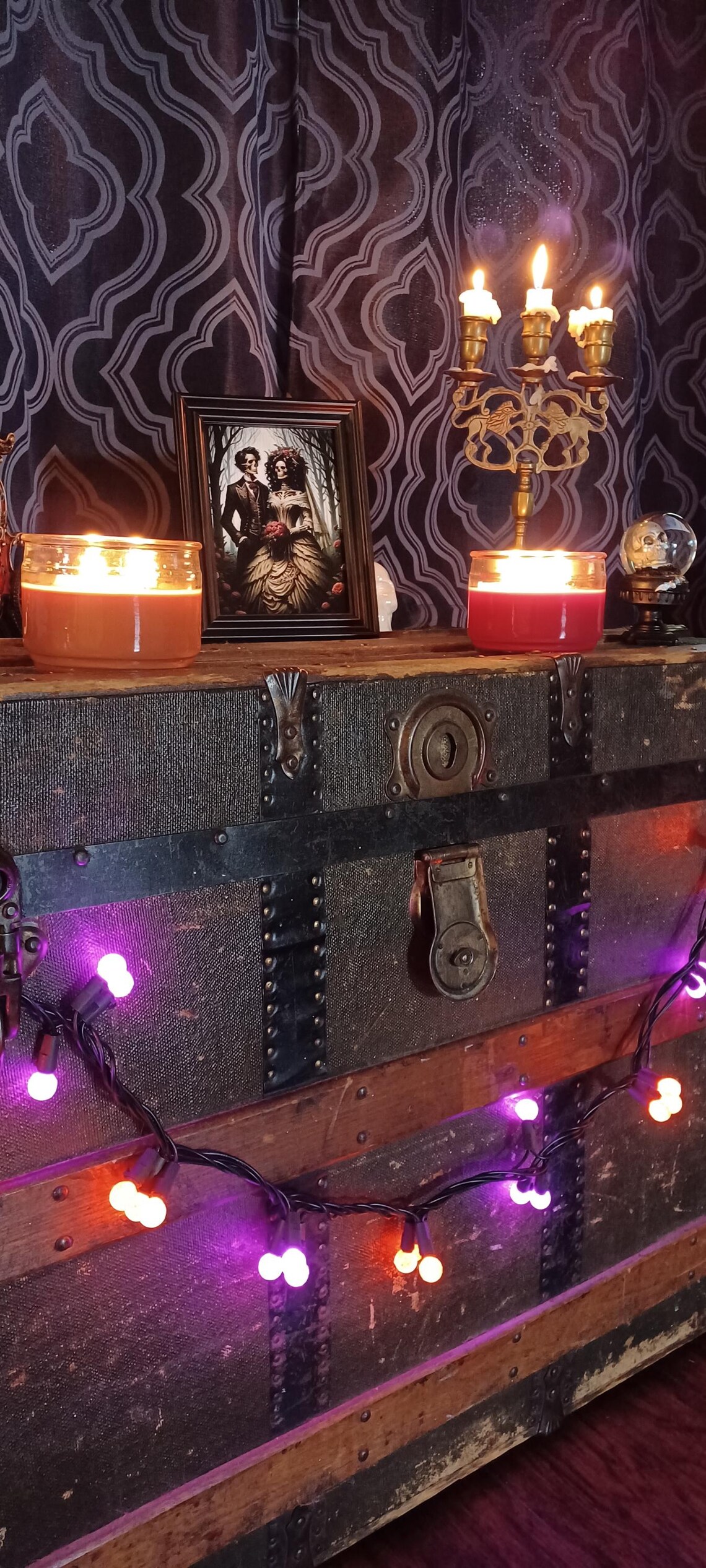 Dearly Beloved. Romantic Victorian Dressed Skeleton Husband and Wife ...