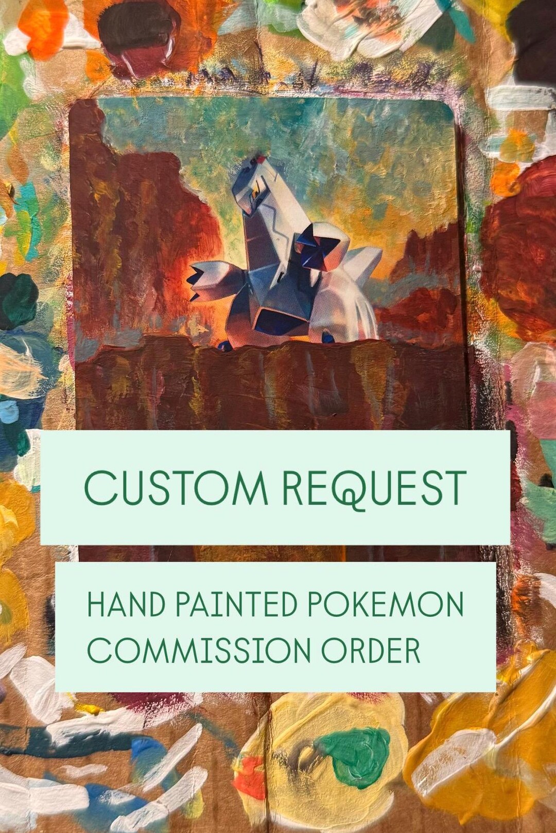 Custom Painted Pokemon Card Commission - Etsy