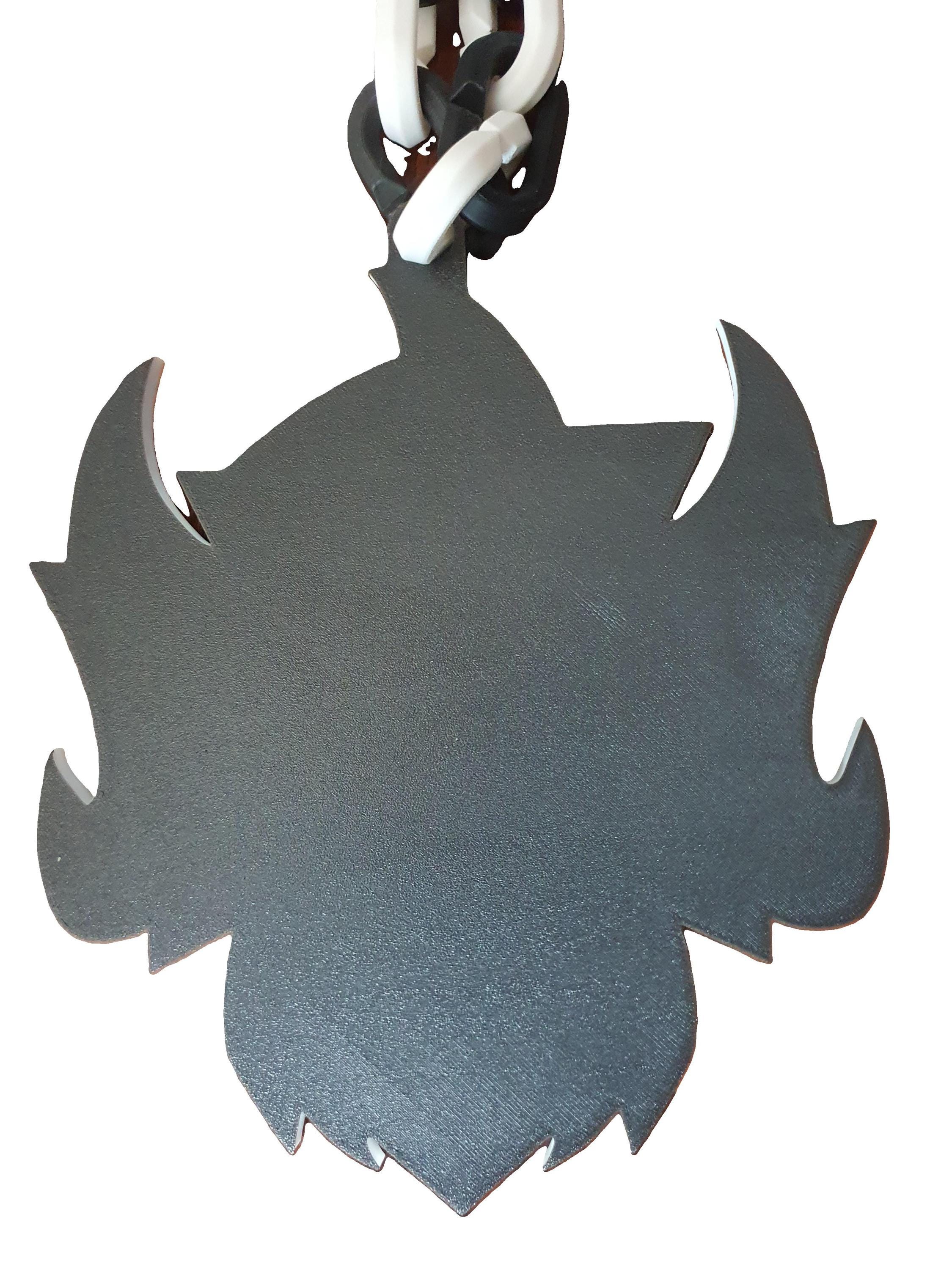 Penta Skull Bones Lucha Mask WWE Logo Necklace 15 Inch Chain Raised ...