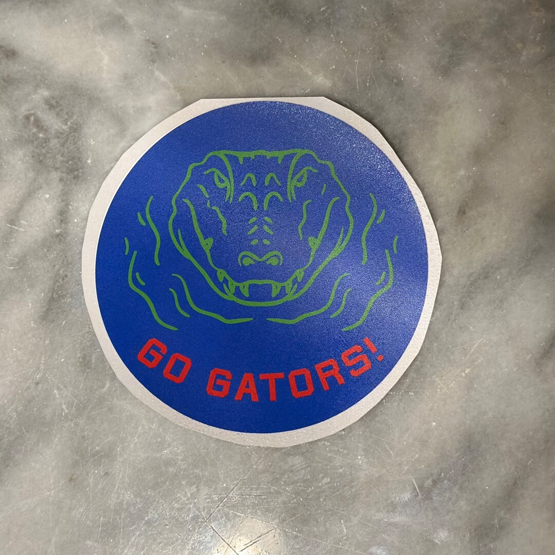 Florida Gators Go Gators Decal Weatherproof, Permanent - Etsy