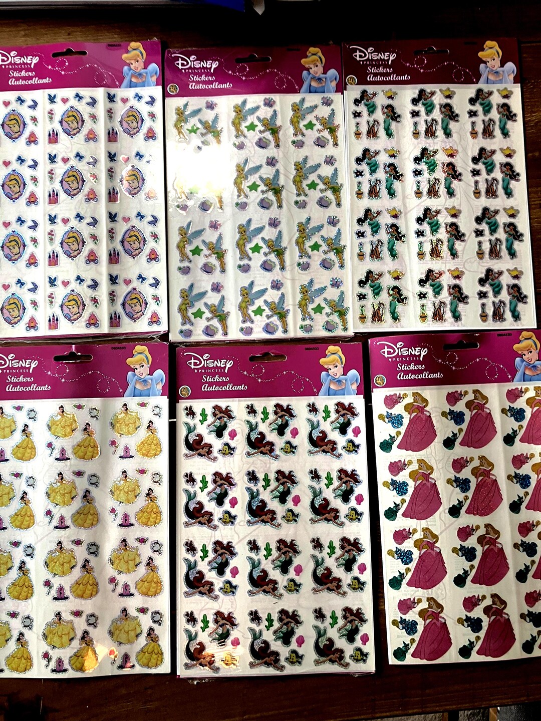 Vintage Sandylion Disney Princess Prismatic Stickers - 12 Mods - Etsy