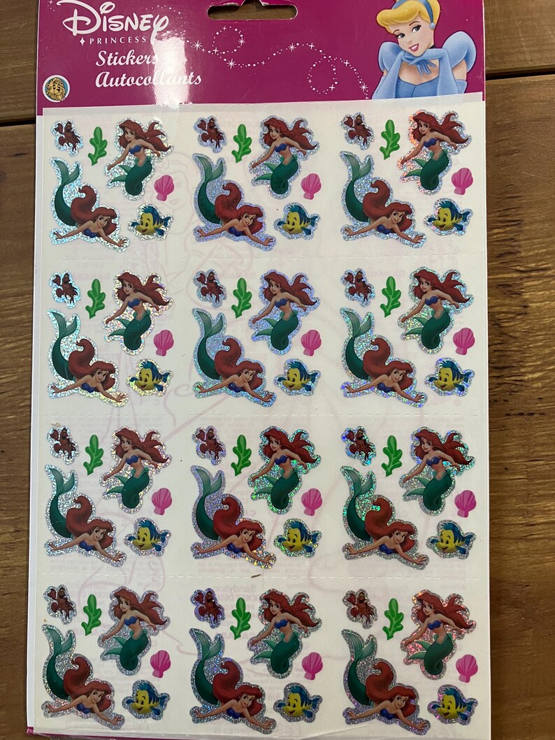 Vintage Sandylion Disney Princess Prismatic Stickers - 12 Mods - Etsy