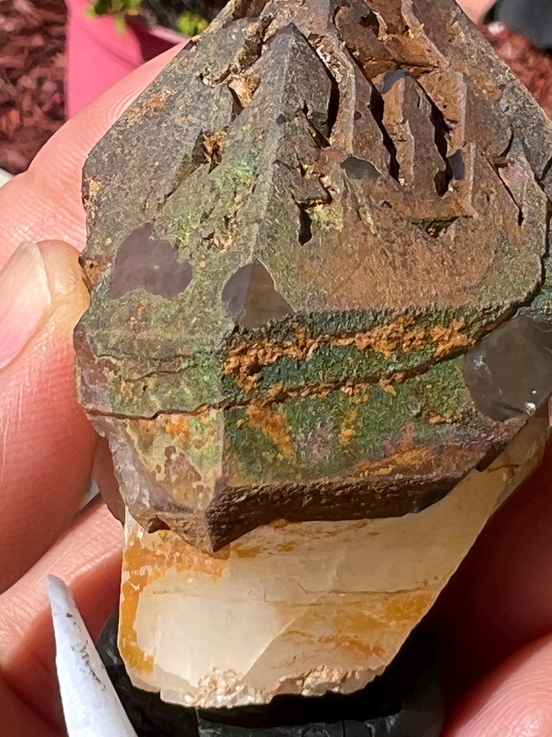 Unique Scepter Iridescent Crystal From Farallón Negro, Catamarca ...