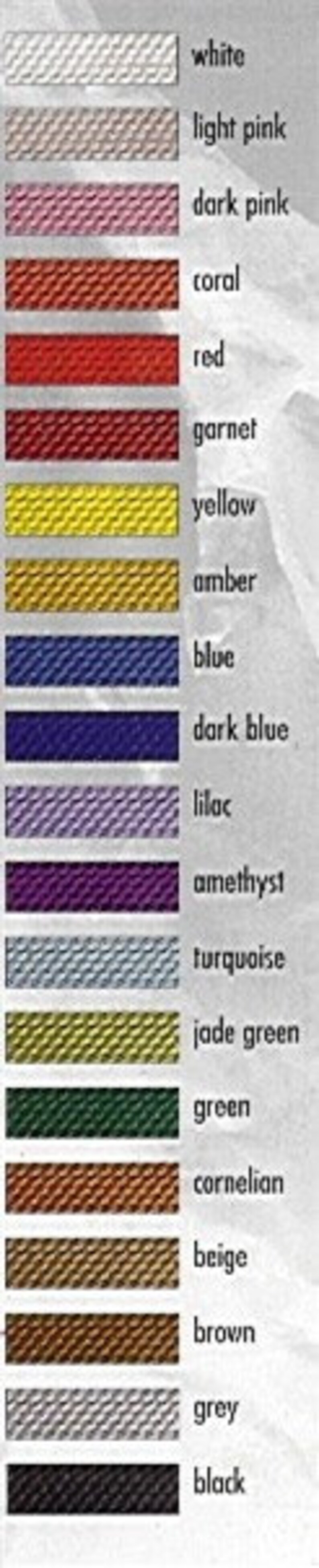 SILK Thread DARK BROWN Griffin Needle Choose Size Meter Quality Pearl ...