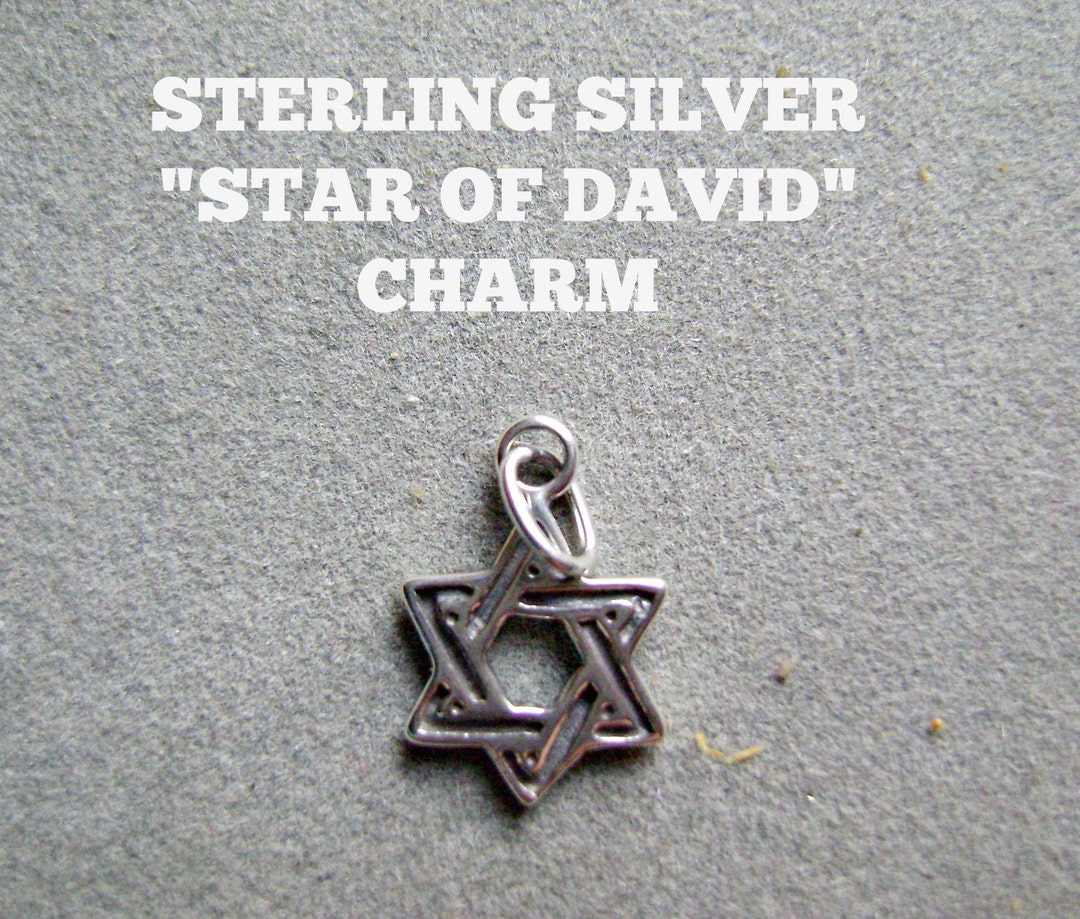 STERLING SILVER Charm "star of David" Charm Yy Ht - Etsy