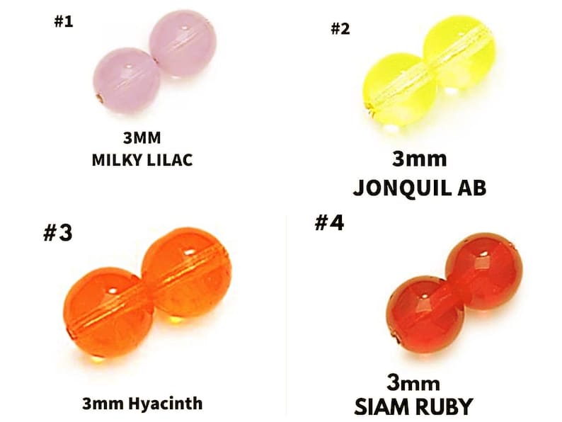 Round Beads 3mm Czech Glass Smooth Druks, 16 Inch Strand or Loose - Etsy