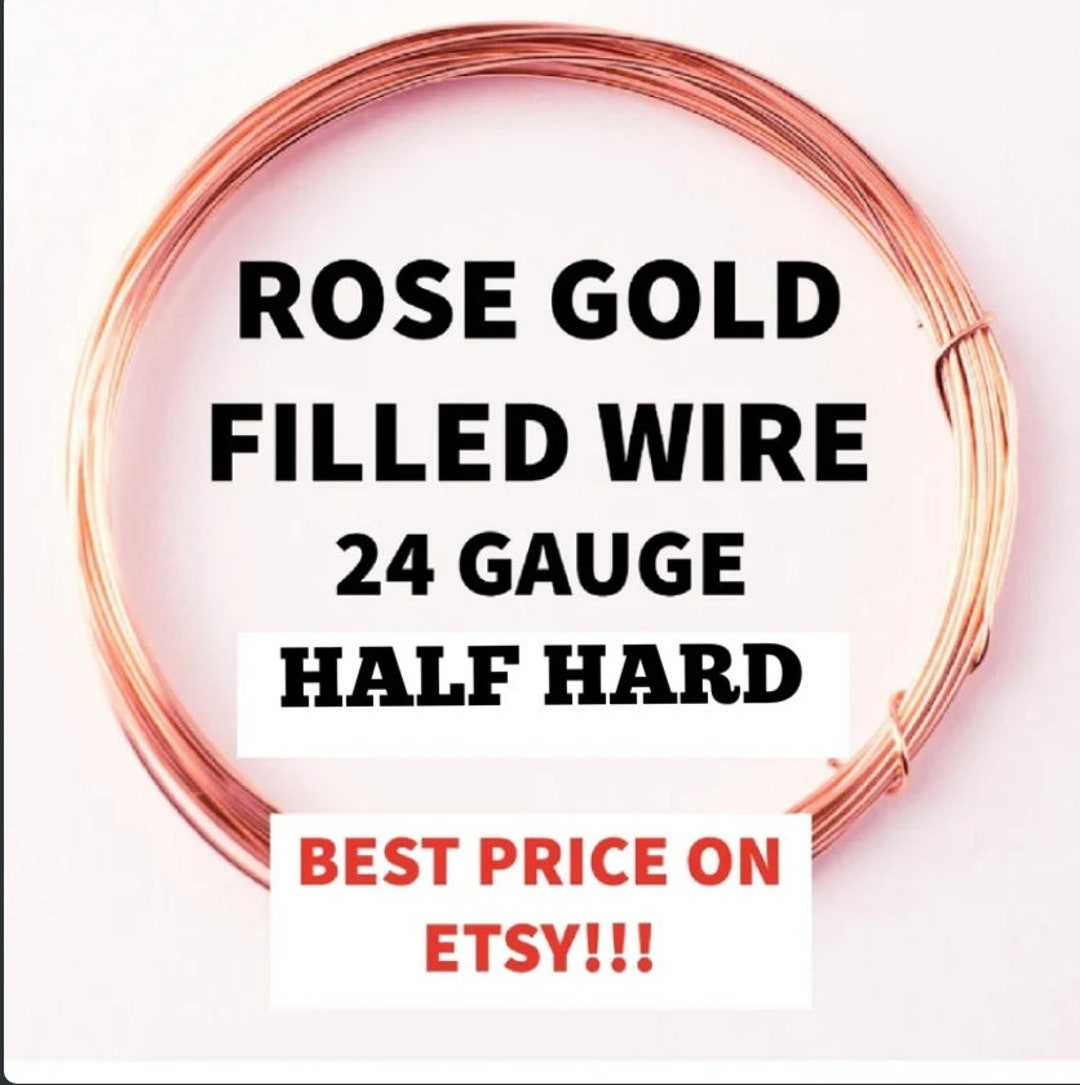 Rose GOLD FILLED WIRE 24 Gauge Half Hard - Etsy