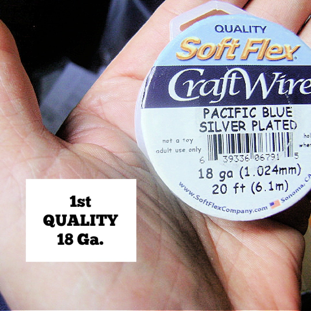 Craft Wire: Pacific Blue Soft Flex 18 Gauge, 20 Ft - Etsy