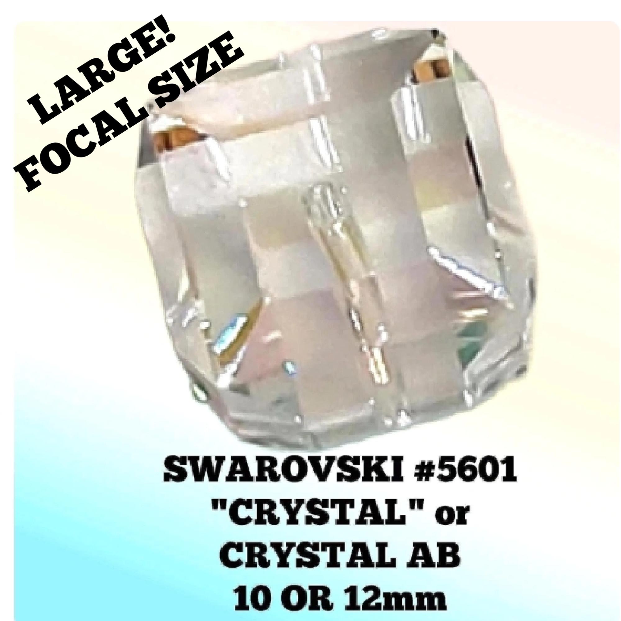 BEAD 10mm 12mm SWAROVSKI CUBE Austrian Lead Crystal Faceted - Etsy