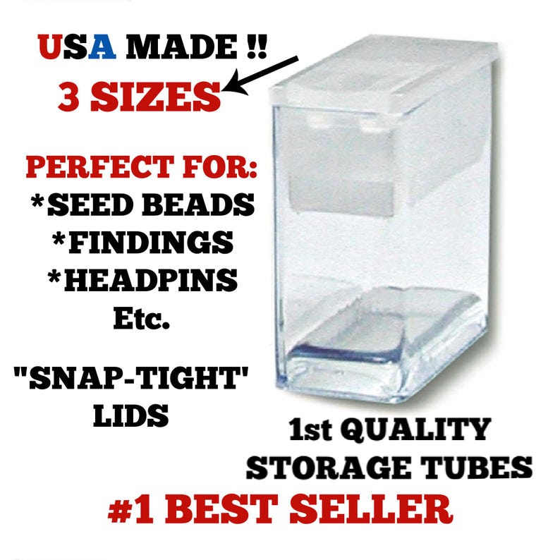Plastic Storage Tubes USA Made W/ Flip-top Lid (20 Piece Lot) - Etsy