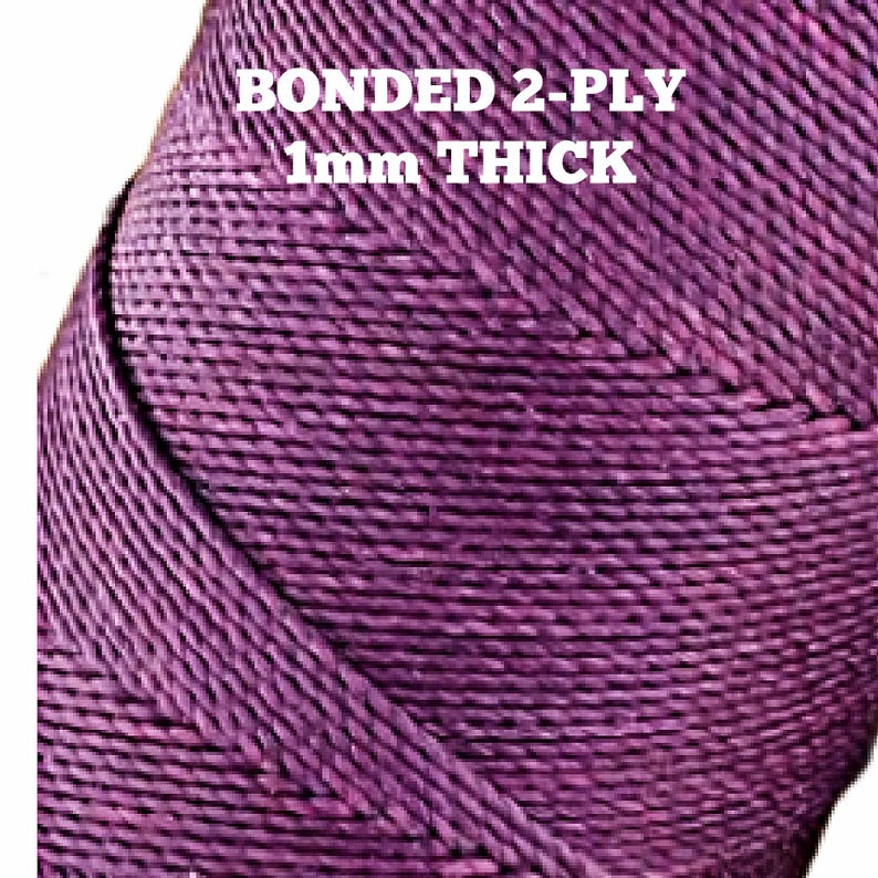 CORD POLYESTER WAXED 2 Ply Brazilian Quality Spool - Etsy