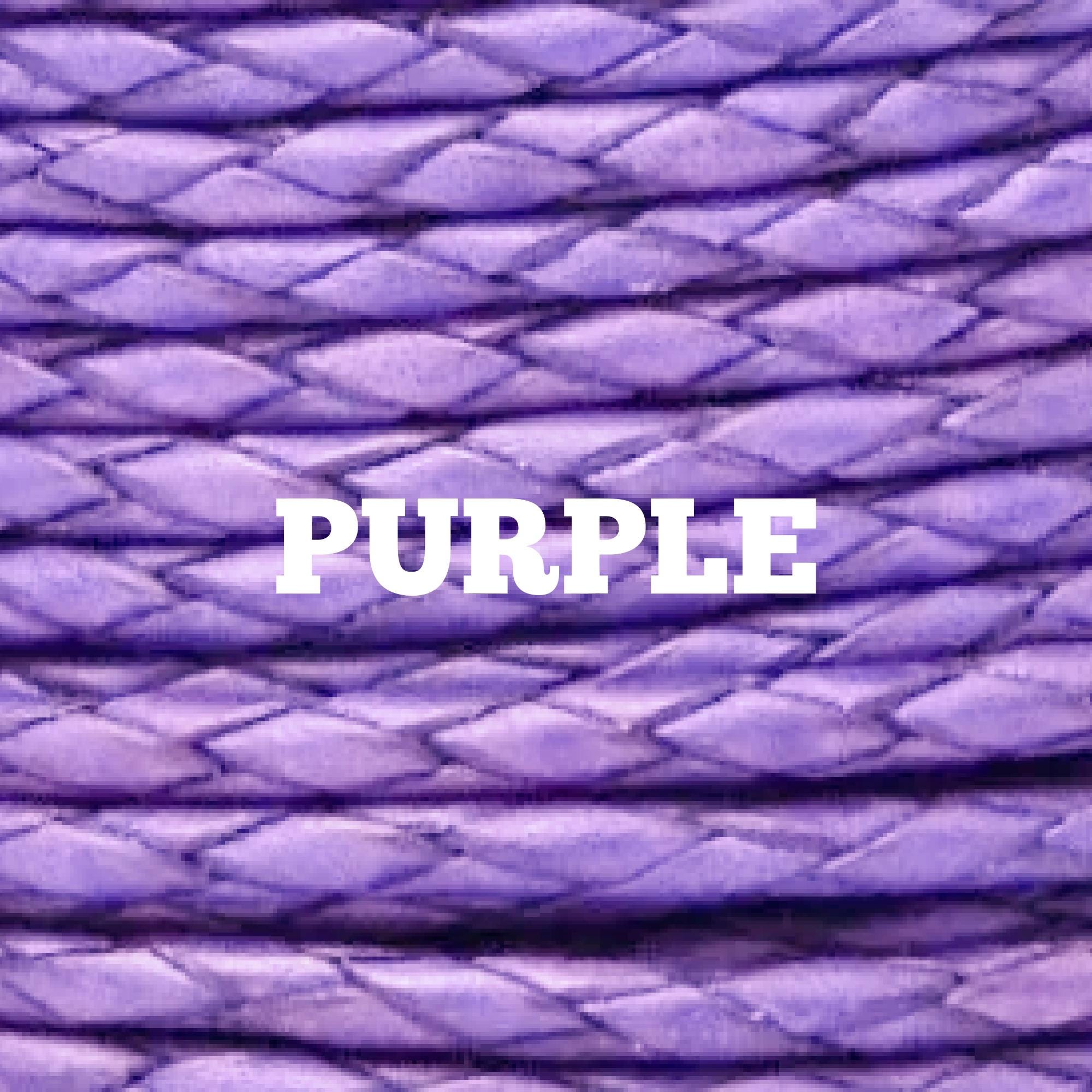 Leather Cord Twisted WHITE Lilac Pink Purple Strand 18 Inch Silver ...