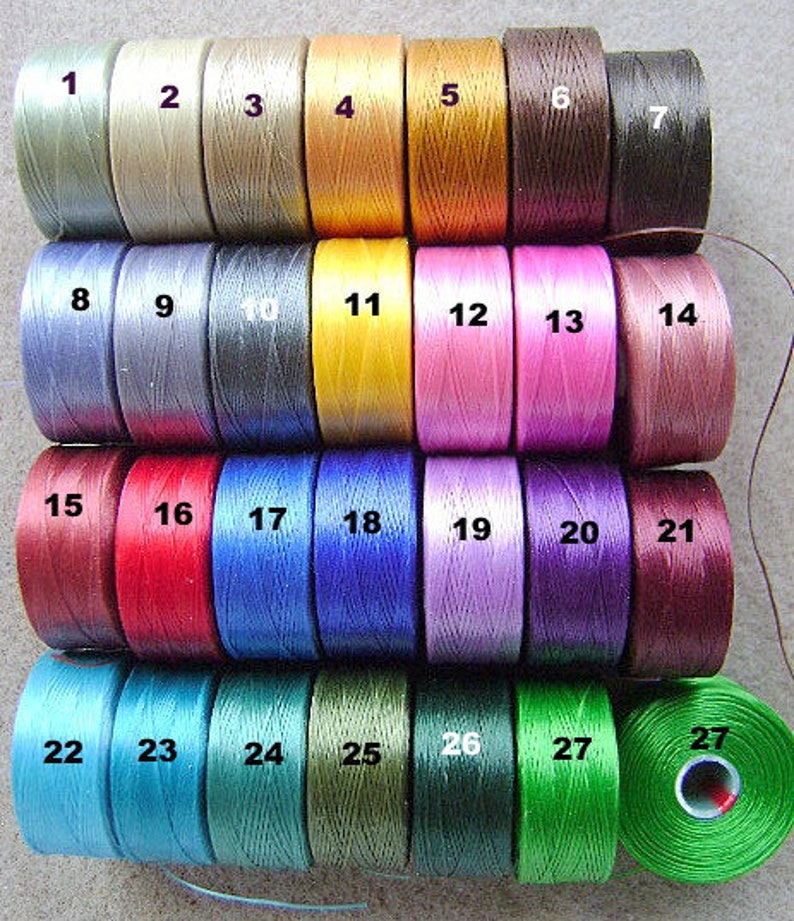 Super-lon AA Beading Thread: 78-yard Spool, Nylon Cord - Choose Your ...