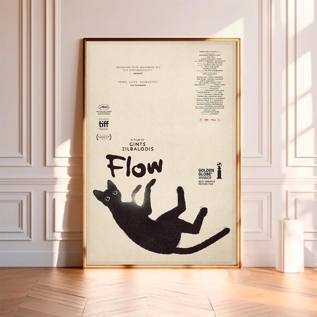 Flow--movie Poster,high Quality Canvas Print, Wall Art, Room Decor, Art ...