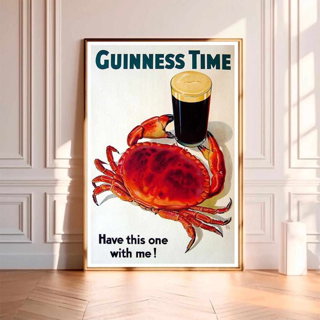 Guinness Posters--vintage Poster,high Quality Canvas Print, Wall Art ...