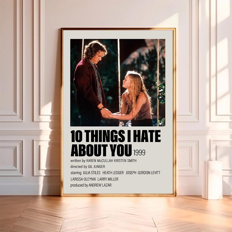 Ten Things I Hate About You Poster - Etsy