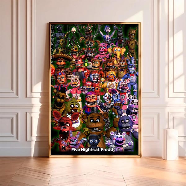 Five Nights at Freddy Paintings - Etsy
