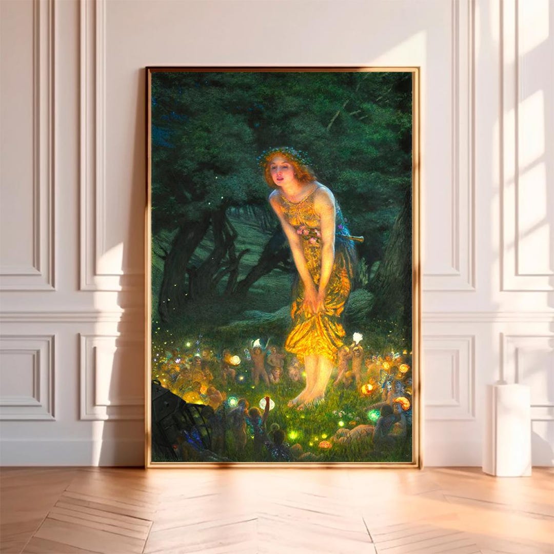 Midsummer Eve Edward Robert Hughes 1908--art Poster,high Quality Canvas ...