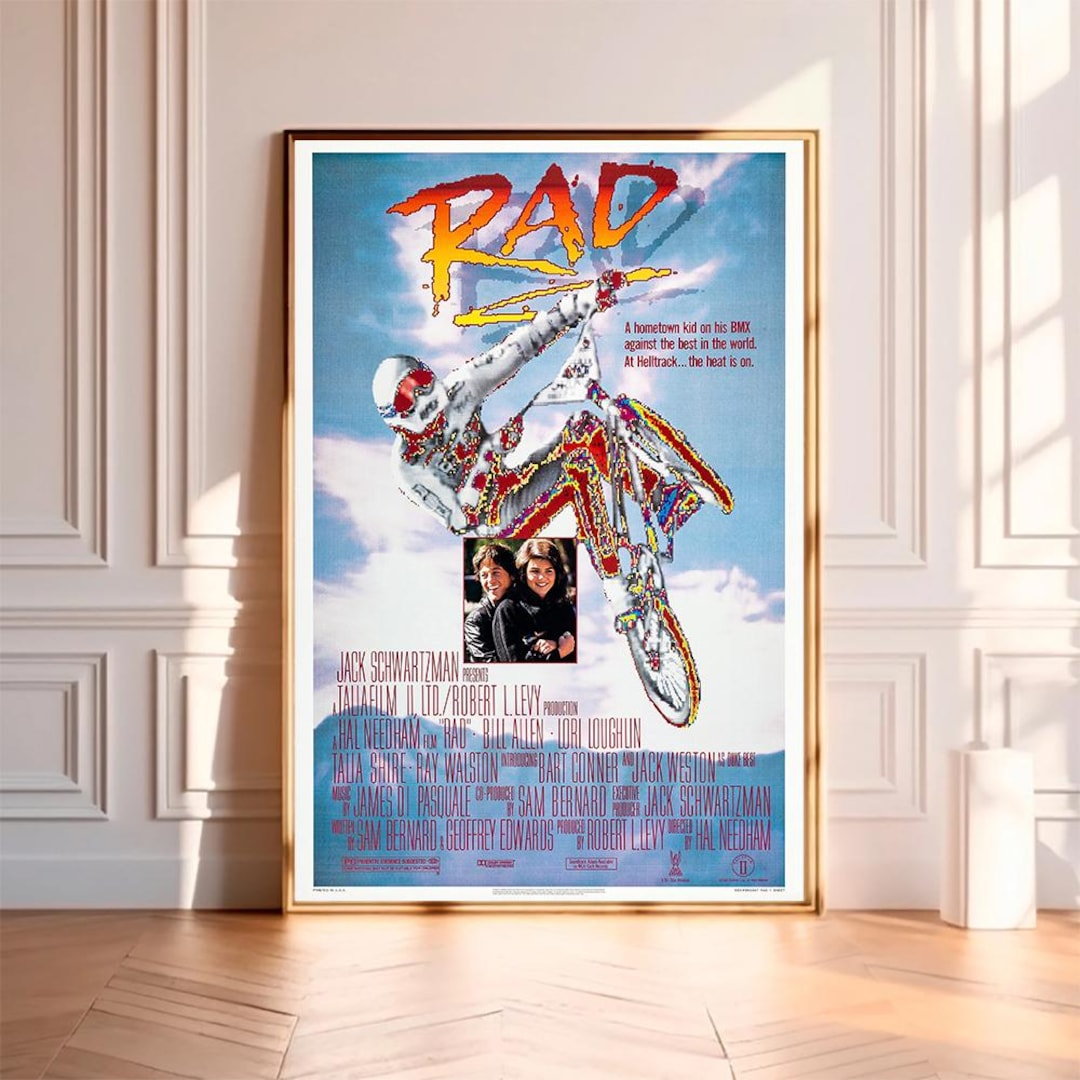 Rad (1986)--movie Poster,high Quality Canvas Print, Wall Art, Room ...