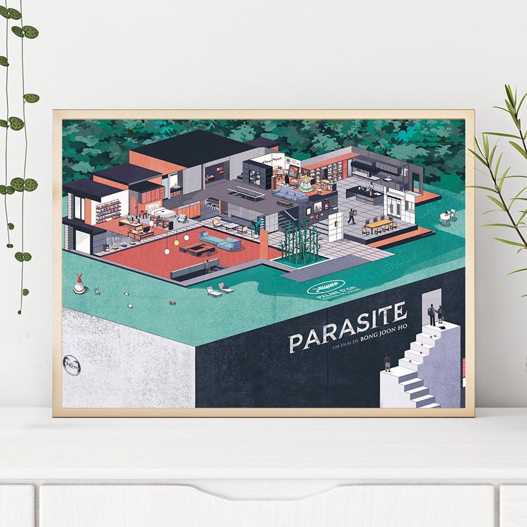 Parasite (2019),movie Poster,high Quality Canvas Print, Wall Art, Room ...