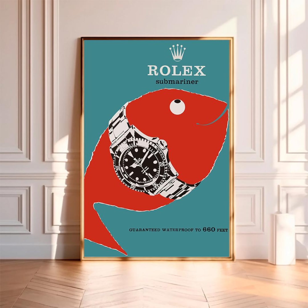 Vintage Advertising, Swiss Rolex Watch Art Poster,high Quality Canvas ...