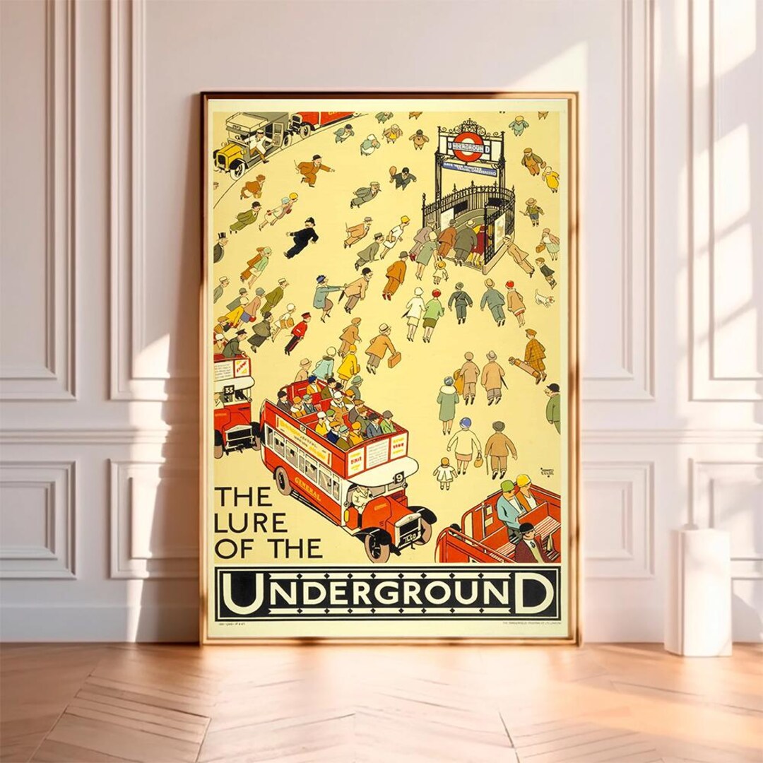 Vintage London Underground Art Prints--vintage Poster,high Quality ...