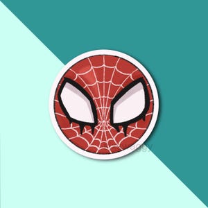 Spider-man Spiderverse Circular Stickers - Etsy