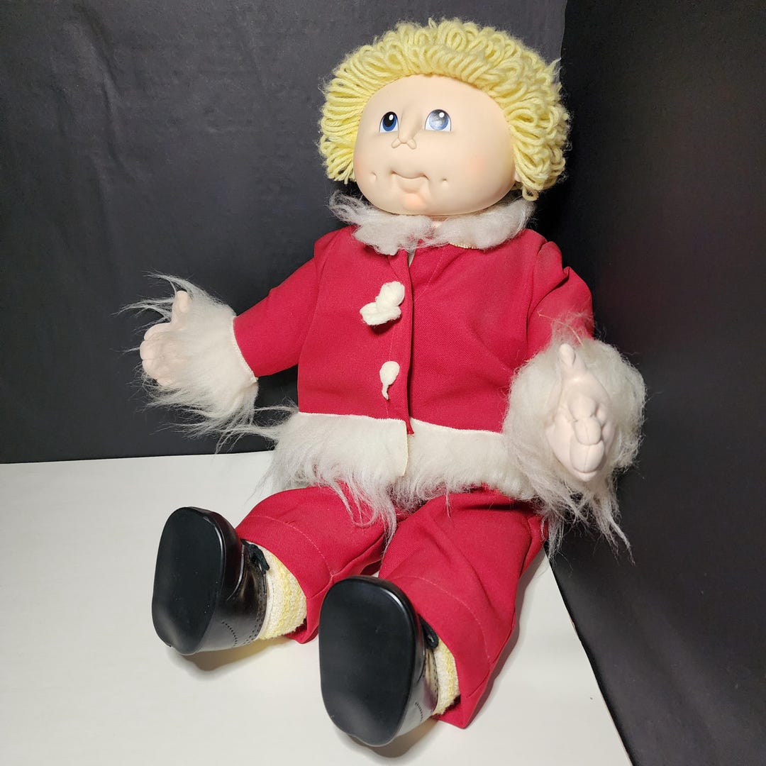 VINTAGE 1984 Cabbage Patch Kid Doll Christmas Santa Claus Clothes Good ...