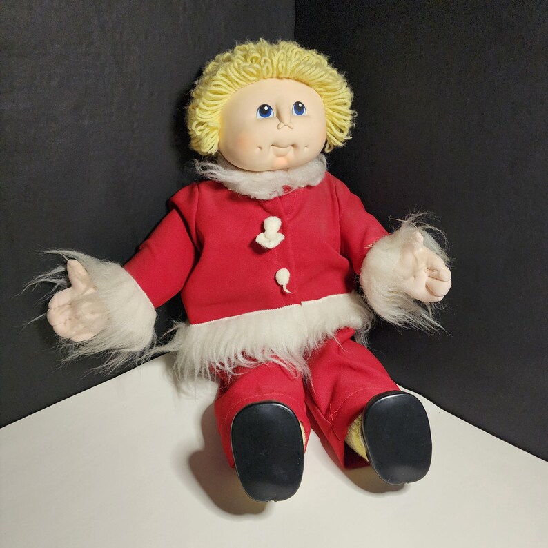 VINTAGE 1984 Cabbage Patch Kid Doll Christmas Santa Claus Clothes Good ...