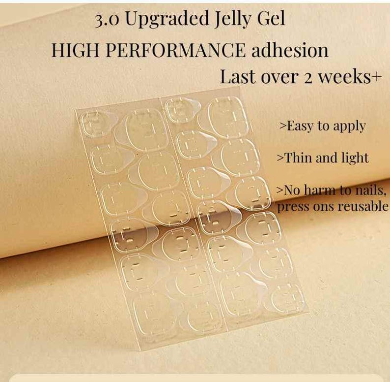 Upgraded Security Hold Handmade Press on Nails Heart, Starburst, and ...