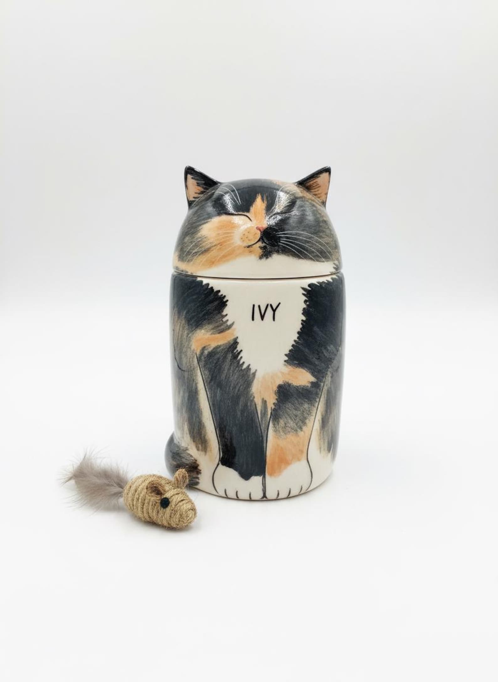 Custom Cat Urn – Hand-painted Pet Memorial | Personalized Ceramic Pet ...