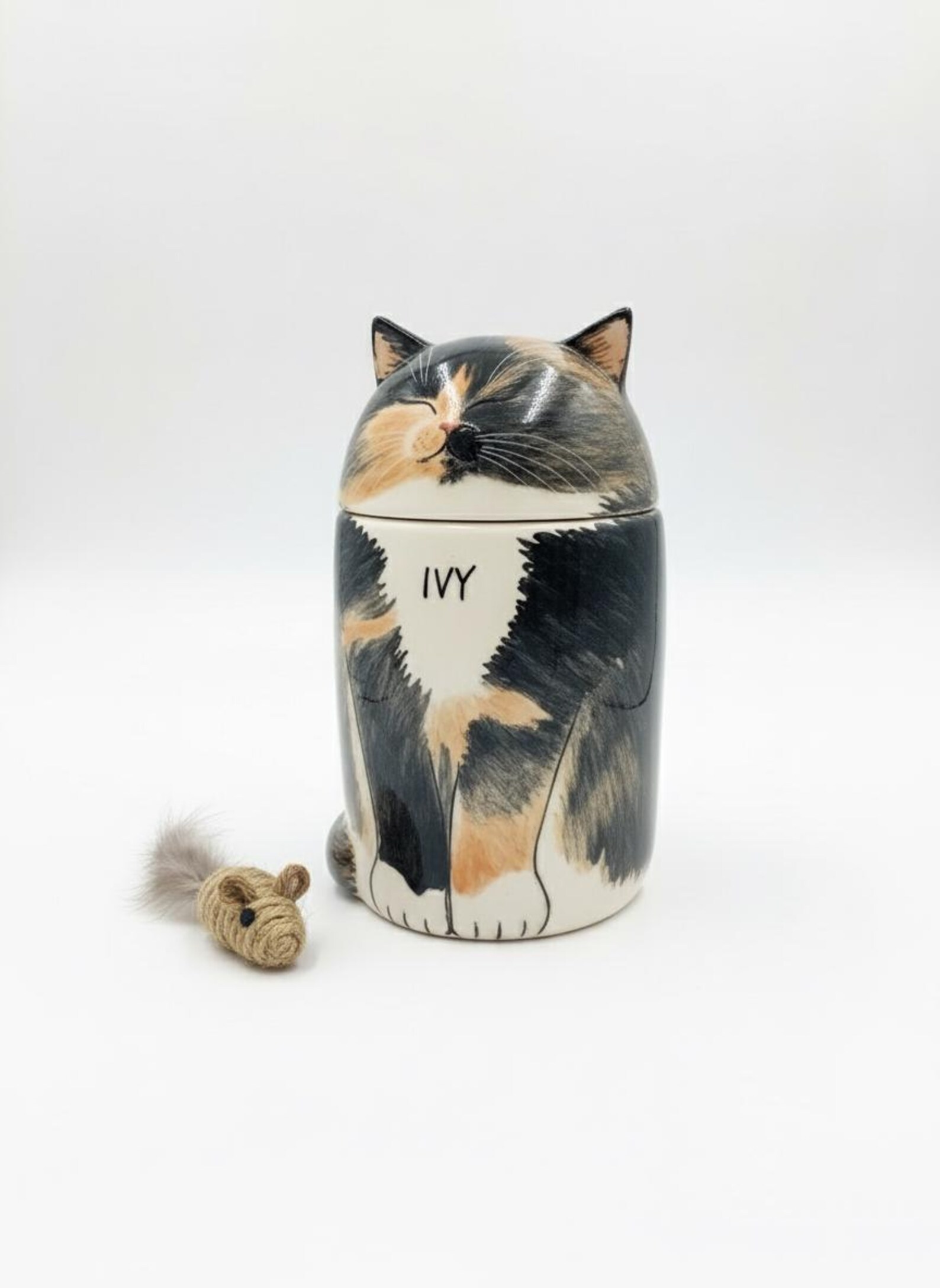 Custom Cat Urn – Hand-painted Pet Memorial | Personalized Ceramic Pet ...
