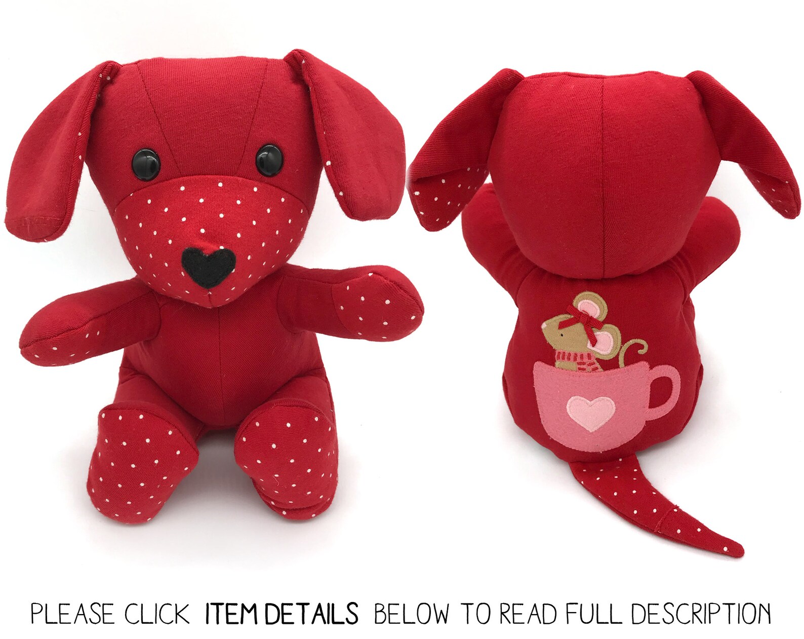 Keepsake Memory Puppy Dog Stuffed Animal Made From Your Baby - Etsy