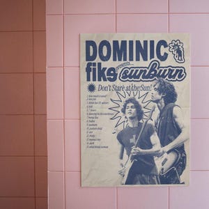 Dominic Fike "sunburn" Album Tracklist Poster // 8.5 X 11 In., Don't ...