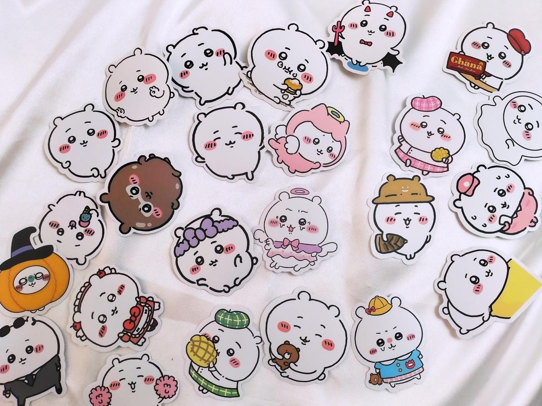 60 Chiikawa Stickers-japanese Anime Stickers-pvc Sticker-waterproof and ...
