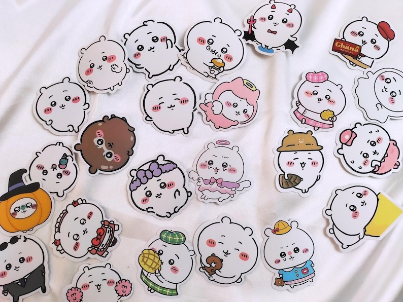 60 Chiikawa Stickers-japanese Anime Stickers-pvc Sticker-waterproof and ...