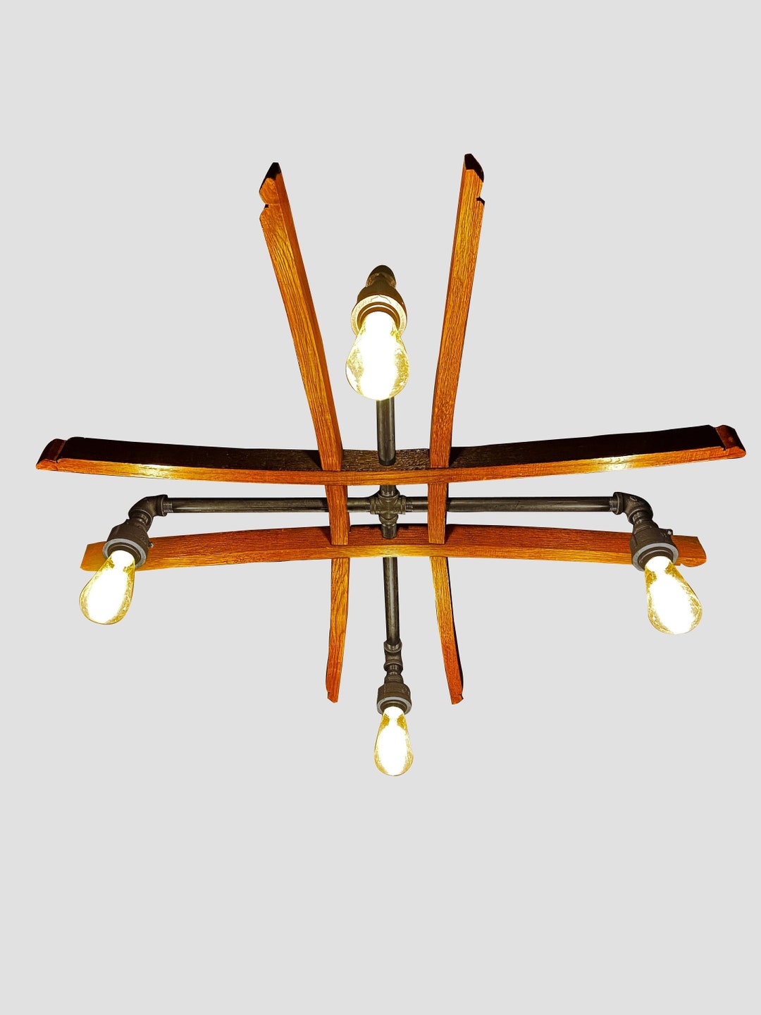 Barrel Stave Lighting Fixture - Etsy