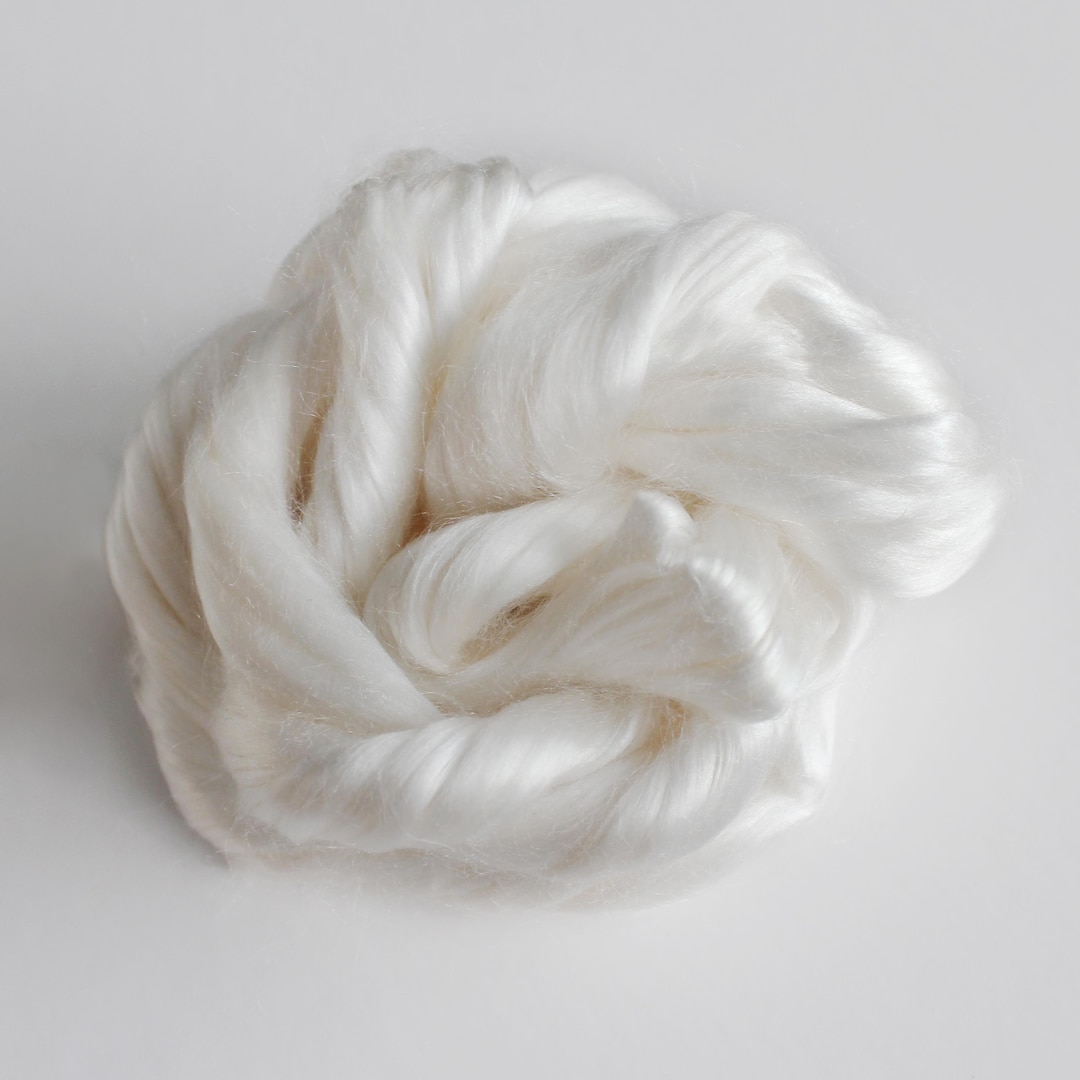 100% Silk Mulberry Roving/pure Nature Silk/undyed Silk Tops for ...