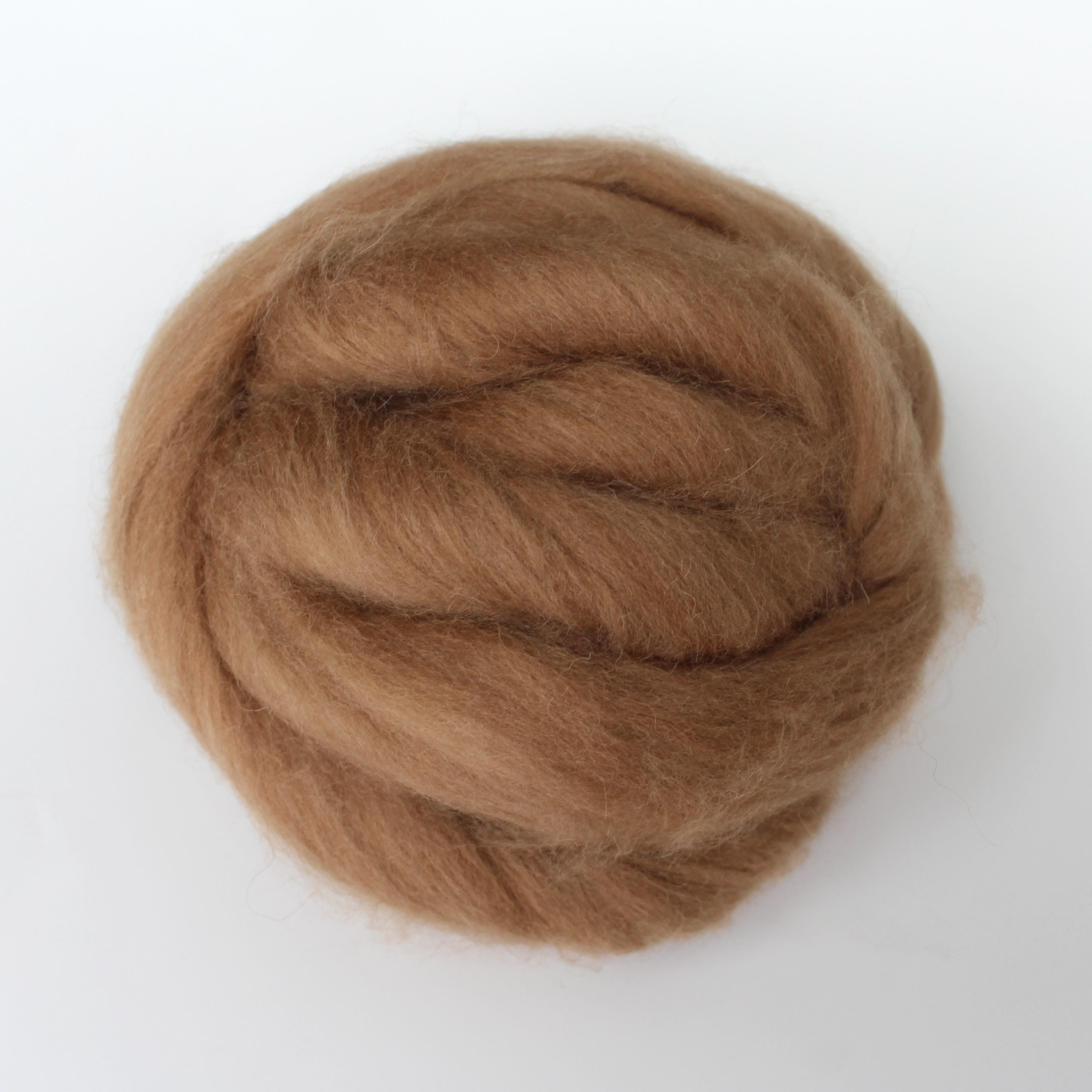 100% Camel Brown Roving/combed Tops/undyed Fibers/felting/spinning/for ...