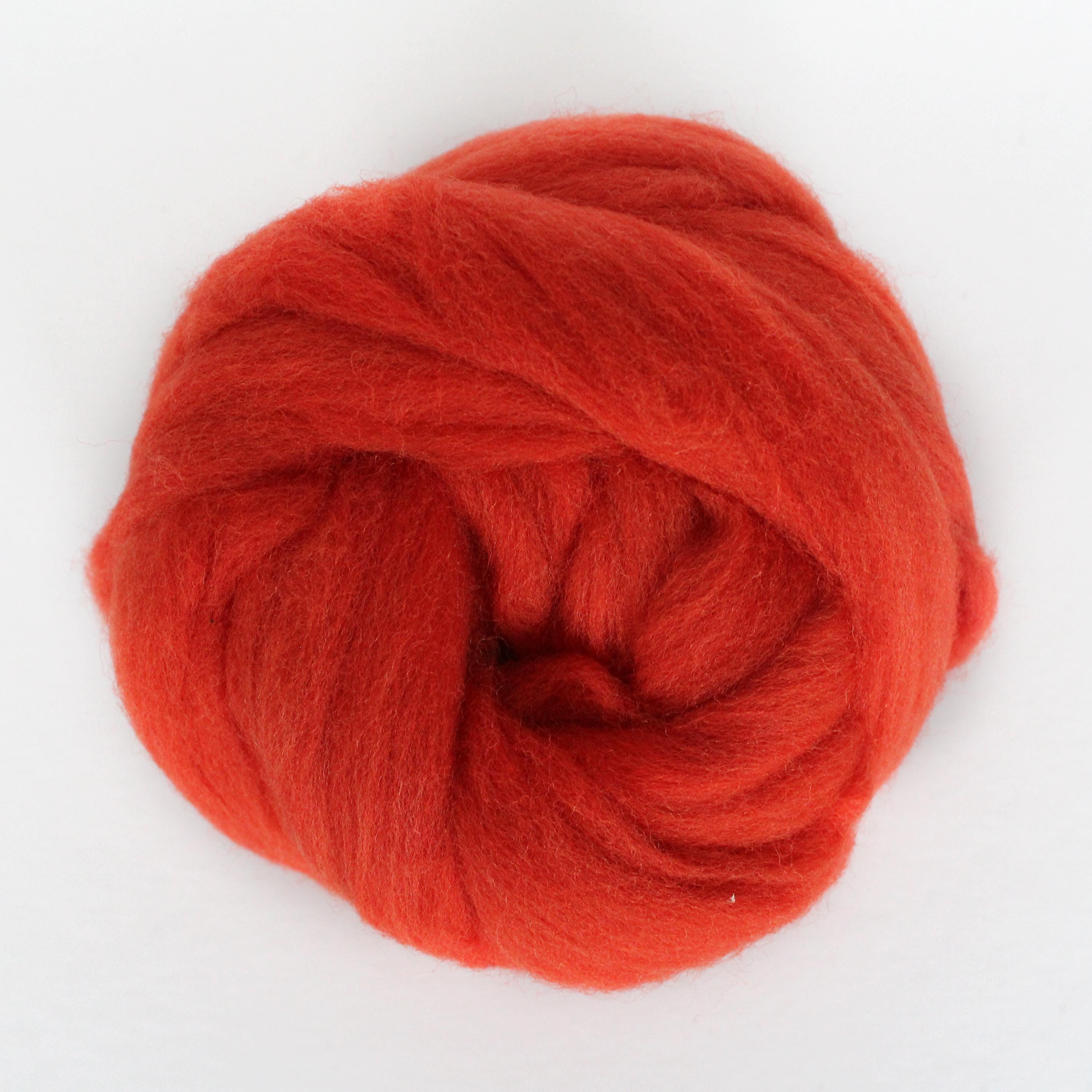 110 Colors Stock 100% Merino Wool Roving/felting Tops/spinning Tops/red ...