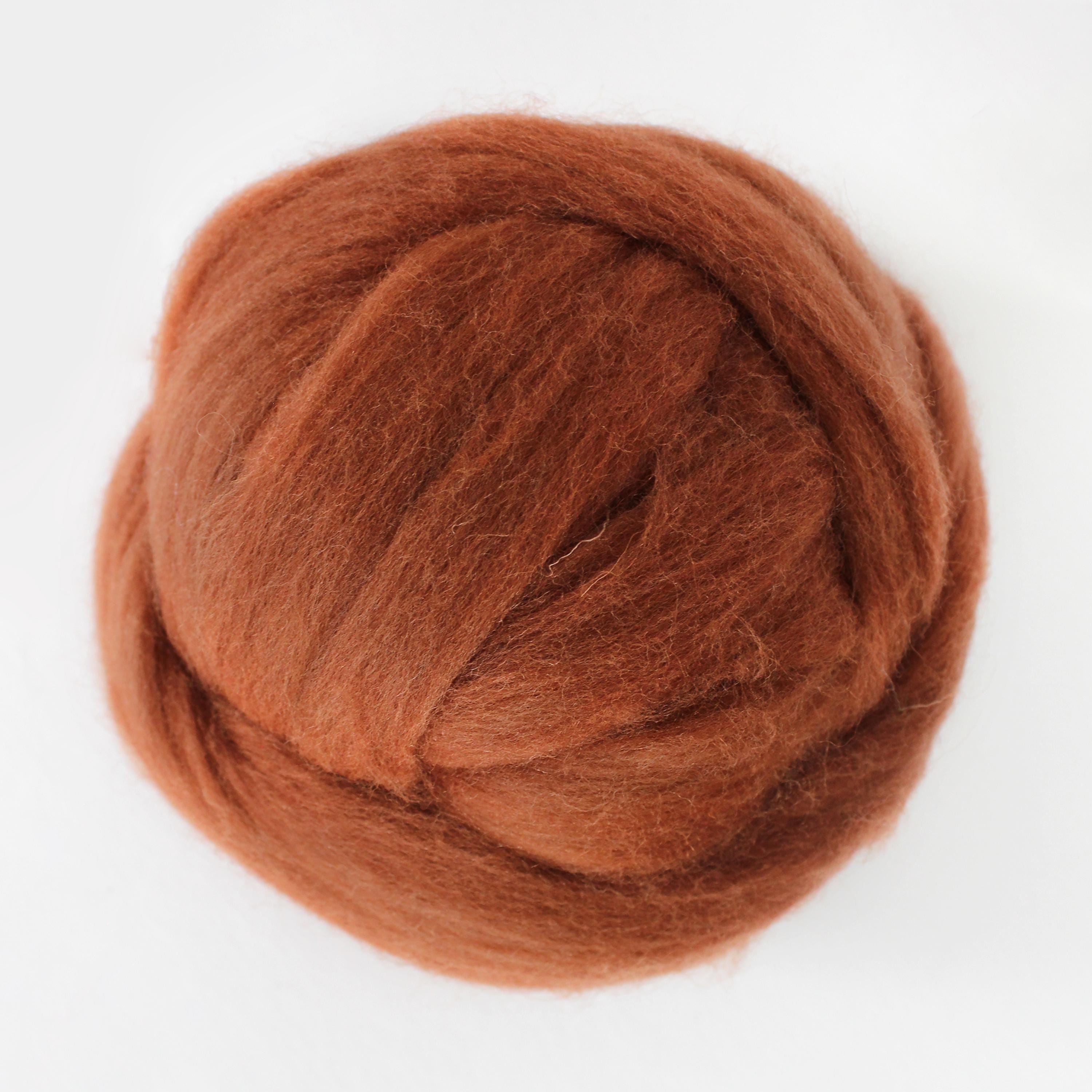 100% Merino Wool Roving/felting Tops/spinning Tops/brown Series/ 9 ...