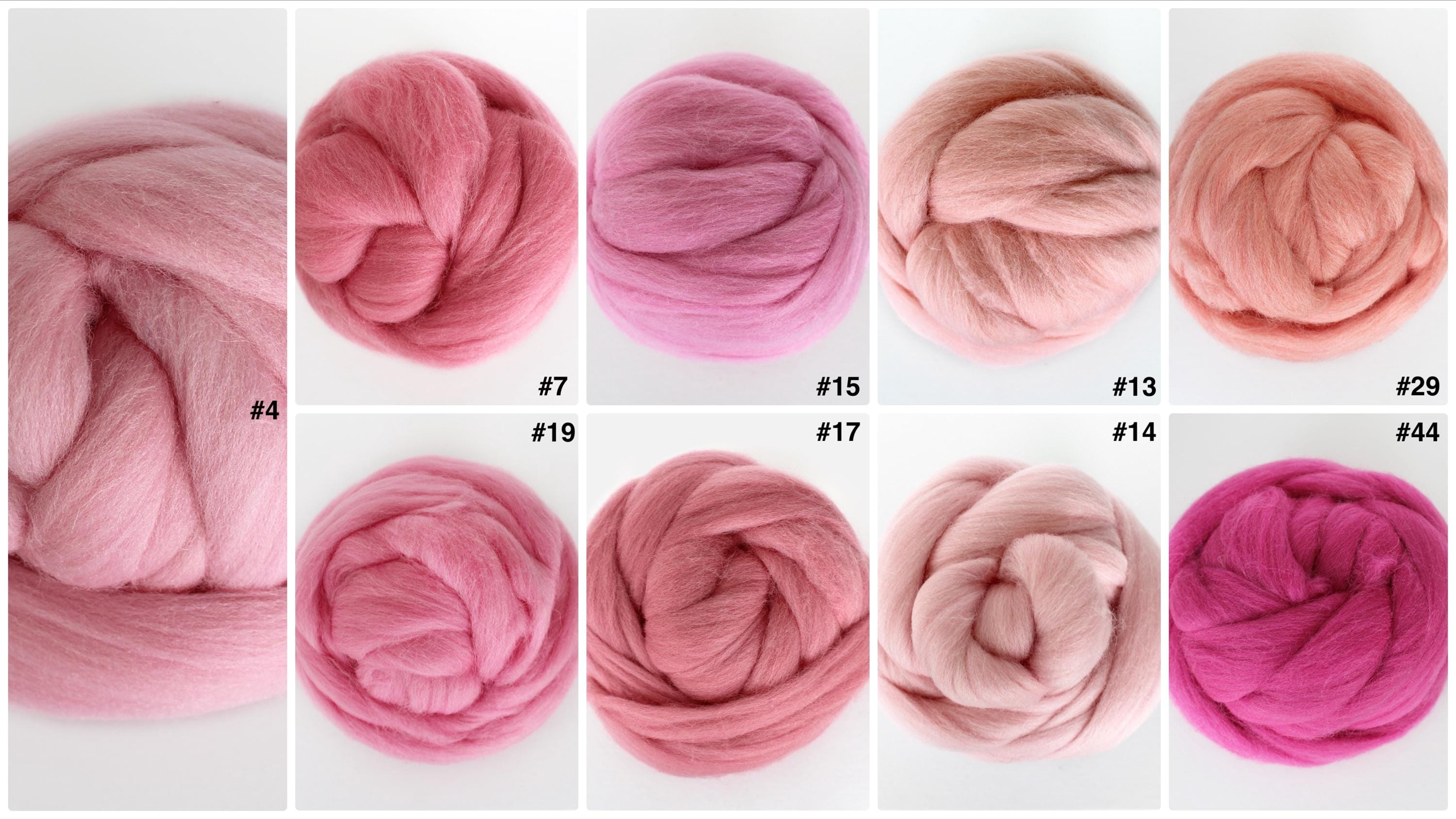 43 Colors 100% Merino Wool Roving Felting/needle Felting/spinning/super ...