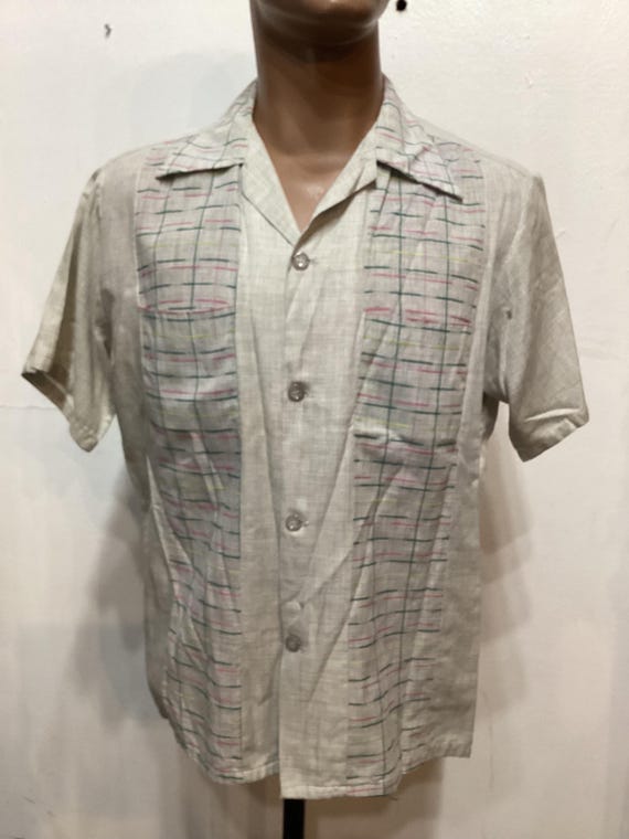 Vintage 1950's fleck panel shirt - Gem