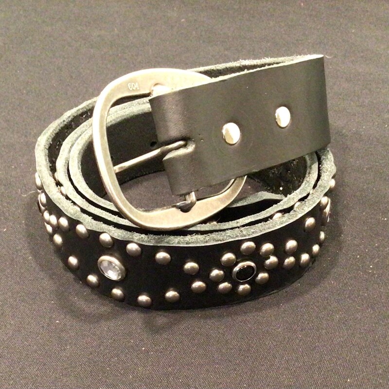 Studded Leather Belt - Etsy