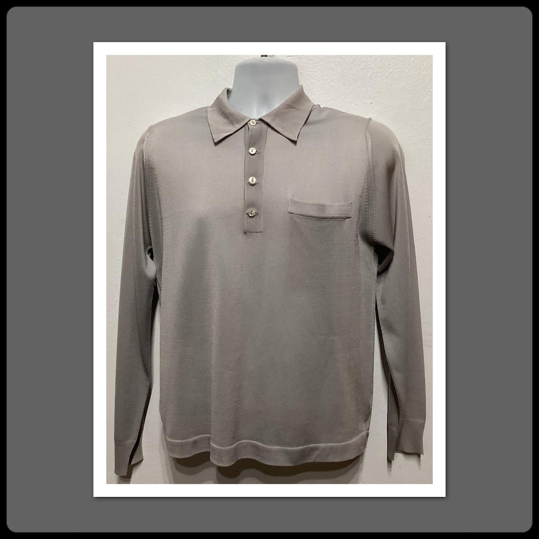 Vintage 1970s Long Sleeve Banlon Style Knit Shirt - Etsy