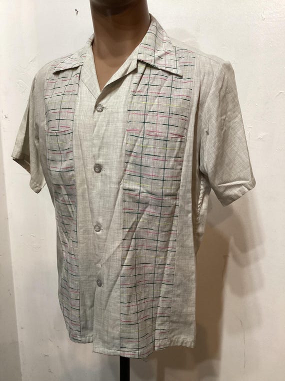Vintage 1950's fleck panel shirt - Gem