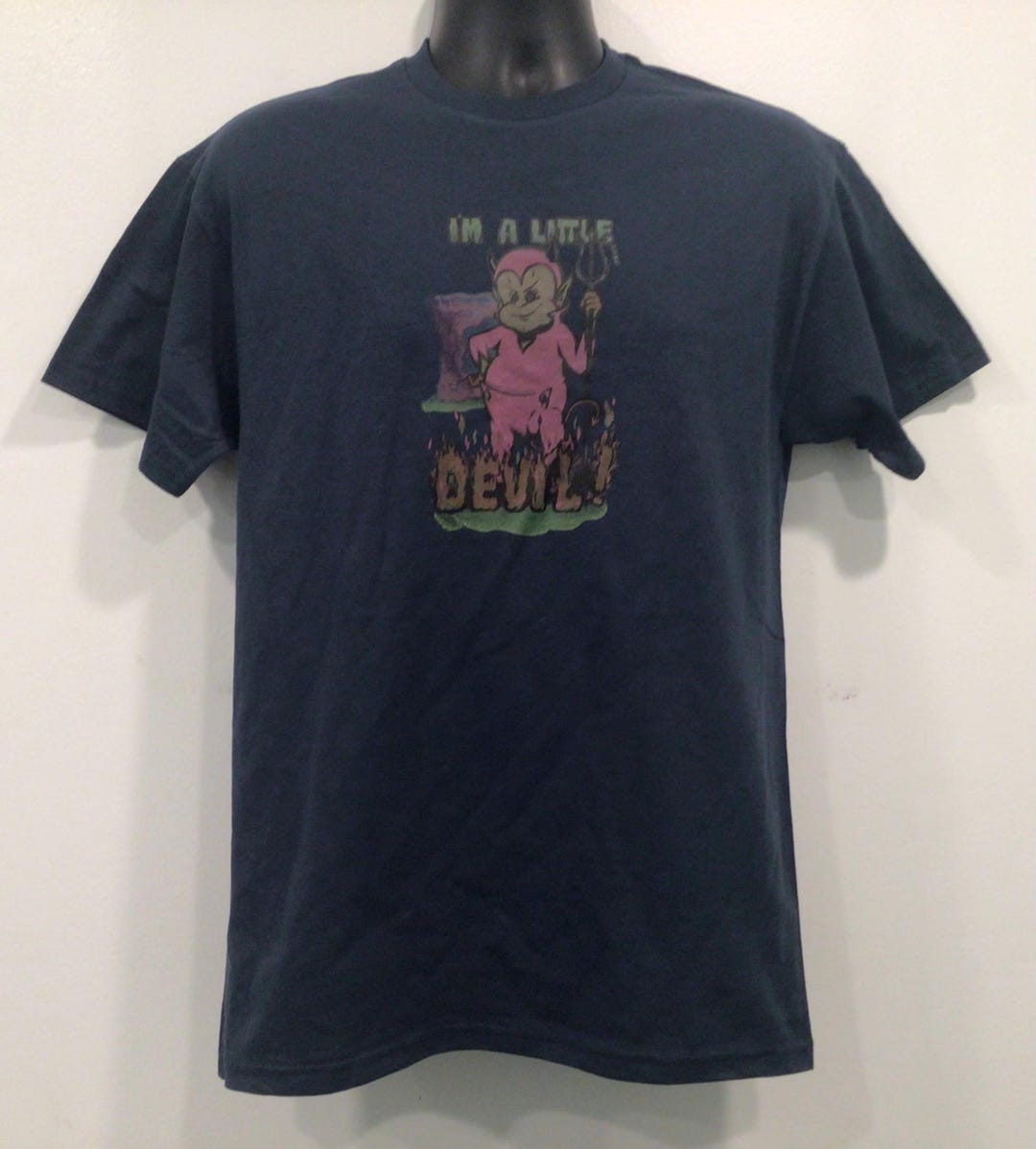Vintage Original 1970s the Devil Decal Tee, Size Lj465 - Etsy